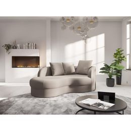 Sit & More sit&more Recamiere &raquo;Samba&laquo; moderne organische Form, inkl. 3 loser R&uuml;ckenkissen grau 95% Polyester, 5% Polyamid B/H/T: 208cm x 76cm x 120cm, 