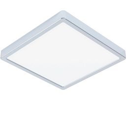 Eglo Aufbauleuchte &raquo;Fueva 5 Deckenlampe, Badlampe, Stahl und Kunststoff, chrom, wei&szlig;, IP44&laquo; LED-Modul 1 Stk. Warmwei&szlig; &Oslash; 28,5 cm, Aufbauleuchte, Bad-