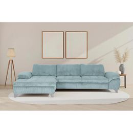 Die PlanBar Ecksofa &raquo;Recamiere MP-IN14007 L-Form, Breite 318 cm&laquo; wahlweise mit Schlaffunktion und verstellbaren Kopfst&uuml;tzen 100% Polyester B/H/T: 
