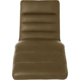 W.Schillig Relaxliege &raquo;daily dreams&laquo; Funktionsliege wahlweise mit Motor, Gestell matt, Breite 75 cm gr&uuml;n Longlife Xtra-Leder Z59: Glattleder mit 
