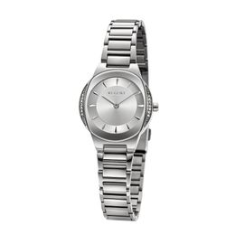 Regent Uhren Regent Damen Quarzuhr &raquo;F1490 - 32674591&laquo; Armbanduhr, Damenuhr, Edelstahlarmband, analog, Glassteine silber Einheitsgr&ouml;&szlig;e
