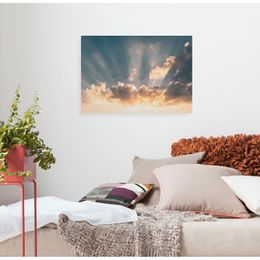 Komar Leinwandbild &raquo;Enlightenment - Gr&ouml;&szlig;e 60 x 40 cm&laquo; Baum Berge Blumen Bl&auml;tter Foto Jahreszeiten Landschaft Meer Natur Palmen Strand Packung, 1 Stk. tlg. 