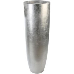 Gilde &Uuml;bertopf &raquo;Konus, silber&laquo; silberfarben silber Fiberglas B/H/T: 40cm x 115cm x 40cm