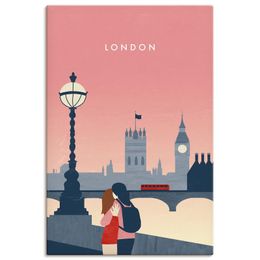 Artland Wandbild &raquo;London&laquo; 1 Stk. tlg. als Alubild, Leinwandbild, Poster, Wandaufkleber in verschied. Gr&ouml;&szlig;en B/H/T: 80cm x 120cm, Leinwandbilder Hochformat, 1 