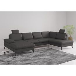 Sit & More sit&more Wohnlandschaft &raquo;Morris Jubi&laquo; wahlweise mit Armteilverstellung, Schlaffunktion & Bettkasten braun B/H/T: 335cm x 82cm x 212cm, NaturLEDER 