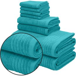 OTTO home Handtuch Set &raquo;Sanremo Premium, Premium Handt&uuml;cher, 600 gr/m&sup2;, dicke Qualit&auml;t&laquo; Set 8 Stk. Frottier Duscht&uuml;cher, Handt&uuml;cher, Seift&uuml;cher, 100% 