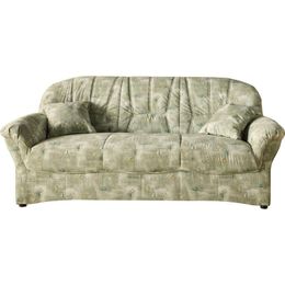 DOMO collection 3-Sitzer &raquo;Bahia, bequem und komfortabel, zeitloses & elegantes Sofa&laquo; Microfaser MELROSE , mocca gr&uuml;n Luxus-Microfaser (100% Polyester)