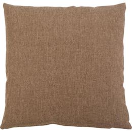 G&ouml;zze Dekokissen &raquo;Milano&laquo; mit Rei&szlig;verschluss, Kissenh&uuml;le ohne F&uuml;llung, 2 St&uuml;ck braun Polyester B/L: 40cm x 40cm, 2 Stk.