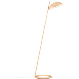 NOVA LUCE Stehlampe &raquo;FLUTE&laquo; LED-Modul 1 Stk. Warmwei&szlig; gold 1, &Oslash; 30cm H: 153cm, 1 Stk.