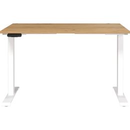 Germania Schreibtisch &raquo;Jet&laquo; moderne Farbvariationen, Breite 120/140/160/180 cm, Made in Germany wei&szlig; B/H/T: 120cm x 72cm x 80cm, Gestellfarbe wei&szlig;