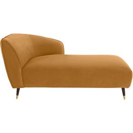 Home Affaire Recamiere &raquo;Oradea&laquo; mit eleganter Steppung auf R&uuml;ckseite der R&uuml;ckenlehne gold Samtoptik (100% Polyester) B/H/T: 160cm x 78cm x 91cm, 