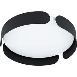 Eglo Deckenleuchte &raquo;VALCASOTTO&laquo; LED-Modul 1 Stk. Warmwei&szlig; Deckenlampe, Wohnzimmerlampe, LED Schlafzimmerlampe, Lampe Decke schwarz &Oslash; 37 H: 7,5cm, 1 