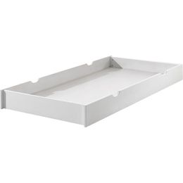 Vipack Bettschubkasten &raquo;ERIK&laquo; Made in Europe, mit Griffmulden, lackierte Oberfl&auml;che, leicht zu bedienen durch Rollen wei&szlig; Holzwerkstoff B/H/T: 198,5cm x 19cm