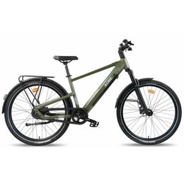 Llobe Unisex Llobe &raquo;CityVenture E-Bike 27,5" Vermont RM, gr&uuml;n&laquo; 2 Gang Nabenschaltung Heckmotor 250 W 46cm, 27,5 Zoll (69,85cm)