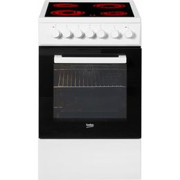Beko Elektro-Standherd &raquo;FSM57100GW&laquo; Simple Steam Reinigungsfunktion Abnehmbare Backofent&uuml;r wei&szlig; Verschiedene Beheizungsarten wie Grill, Hei&szlig;luft und 