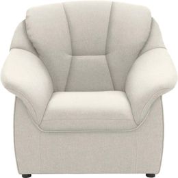 DOMO collection Sessel &raquo;Faenza f&uuml;r kleine R&auml;ume, zeitlos und elegant, kompakte Ma&szlig;e&laquo; beige 92% Polyester, 8% Nylon Struktur weich, B/H/T: 83cm x 88cm 