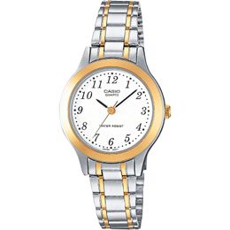 Casio Timeless Collection Damen CASIO TIMELESS COLLECTION Quarzuhr Armbanduhr, Damenuhr, analog, Edelstahlarmband silber Einheitsgr&ouml;&szlig;e