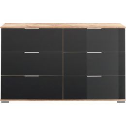 wimex Schubkastenkommode &raquo;Easy&laquo; mit Glas- oder Spiegelfront grau B/H/T: 130cm x 83cm x 41cm, 6 Stk.