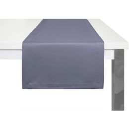 WIRTH Tischl&auml;ufer &raquo;NEWBURY&laquo; blau Baumwolle, Polyester B/L: 50cm x 150cm, eckig