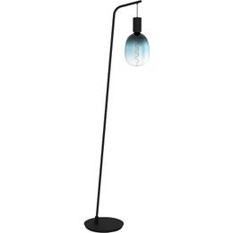 Eglo Stehlampe &raquo;CRANLEY Stehlampe, Stahl, E27, Vintage, Wohnzimmerlampe, Flurlampe&laquo; E27 1 Stk. Stehleuchte, L43 x B6 x H170 cm, schwarz, 1X40W exkl. 