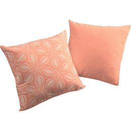 Adam Dekokissen &raquo;Retro Floret&laquo; GOTS zertifiziert orange Obermaterial: 100% Baumwolle B/L: 50cm x 50cm, 1 Stk.