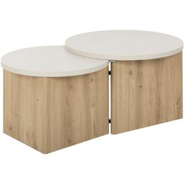 Couchtisch &raquo;Eclypse&laquo; Praktischer Couchtisch mit verschiebbarer Tischplatte braun B/H/T: 60cm x 38cm x 60cm