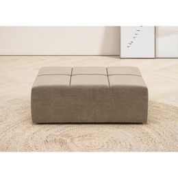 Home Affaire Polsterhocker &raquo;Ancona, Polsterhocker passend zum Sofa, Breite 107 cm&laquo; passend zur "Ancona"-Polsterserie, auch in Cord + Easy Care beige B