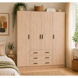 Home Affaire Kleiderschrank &raquo;Sprint, viel Stauraum, robuste Qualit&auml;t, 3 Breiten 98, 147, 195 cm&laquo; Breite 98,5/147 oder 195,5 cm, je mit Einlegeb&ouml;den 