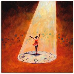 Artland Wandbild &raquo;Im Jetzt sein&laquo; Frau 1 Stk. tlg. als Leinwandbild, Poster in verschied. Gr&ouml;&szlig;en braun Leinwand B/H/T: 30cm x 30cm, Leinwandbild Frau 