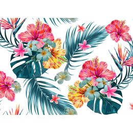Livingwalls living walls Fototapete &raquo;Designwalls Tropical Art 1&laquo; glatt Vlies, Wand, Schr&auml;ge, Decke bunt Vlies B/L: 3,5m x 2,55m