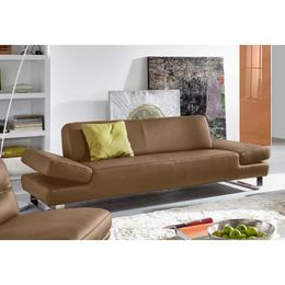 W.Schillig 2-Sitzer &raquo;taboo Designsofa mit hohem Sitzkomfort, Breite 202cm, Sitztiefe 59cm&laquo; mit Normaltiefe, inklusive Armlehnenverstellung braun 