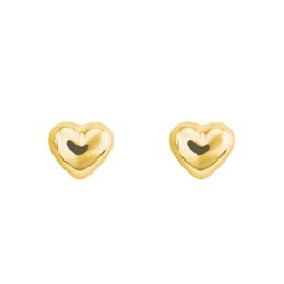 Amor Damen Paar Ohrstecker &raquo;Herzen&laquo; Made in Germany gold Gelbgold 375