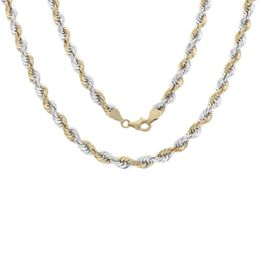Firetti Herren Goldkette &raquo;Schmuck Geschenk Gold 585 Halsschmuck Halskette Kordelkette&laquo; gold Gelbgold 585, L: 50 B: 5mm
