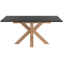 set one by Musterring Esstisch &raquo;New Atlanta&laquo; Platte rechteckig mit schweizer Kante, ausziehbar, Stern-Gestell schwarz B/H/T: 190cm x 81cm x 90cm, 