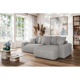 Home Affaire Ecksofa &raquo;LAKESIDE klein mit Bettfunktion und Bettkasten, B/T/H 235/142/84 cm&laquo; L-Form, Recamiere beidseitig montierbar, mit 