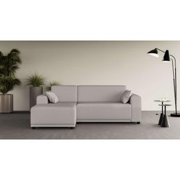 Home Affaire Ecksofa &raquo;TAMMO&laquo; L-Form beige 100% Polyester B/H/T: 233cm x 80cm x 162cm, Struktur, Recamiere links