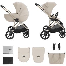 Kinderkraft Kombi-Kinderwagen &raquo;PRIME 3 2in1&laquo; 22 kg beige Einheitsgr&ouml;&szlig;e Kombi-Kinderwagen