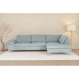 Die PlanBar Ecksofa &raquo;Ottomane MP-IN14007 L-Form, Breite 306 cm&laquo; wahlweise mit Schlaffunktion und verstellbaren Kopfst&uuml;tzen 100% Polyester B/H/T: 306cm