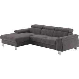 COTTA Ecksofa &raquo;Komaris L-Form, B: 244 cm&laquo; mit Kopfteilverstellung, optional Schlaffunktion, Bettkasten & Licht 88% POLYESTER (PES) 12% POLYAMID (PA) B