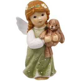 Goebel Engelfigur &raquo;Schutzengel - Mein Kuschelfreund, Weihnachtsdeko, H&ouml;he ca. 8,5 cm&laquo; Sammlerfigur, Weihnachtsfigur, Dekofigur aus Biskuitporzellan bunt 