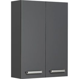 H&auml;ngeschrank &raquo;Quickset Wand-Badschrank 50 cm breit mit 2 T&uuml;ren und 2 Einlegeb&ouml;den&laquo; Badezimmer-H&auml;ngeschrank inkl. T&uuml;rd&auml;mpfer, Griffe in Chrom Glanz 