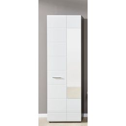 Home Affaire Garderobenschrank &raquo;Sovana&laquo; Garderobenschrank mit 2 T&uuml;ren & Spiegel - (B/T/H) 60/36/191 cm FSC -zertifizierter Holzwerkstoff Eichefarben 