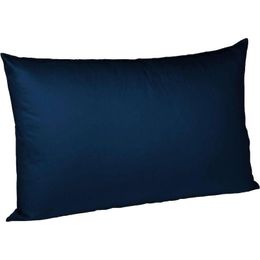 Fleuresse Kissenbezug &raquo;Colours Mako Satin, 100% Baumwolle, mit Rei&szlig;verschluss&laquo; Mako Satin, gl&auml;nzend, glatt, Premium Qualit&auml;t blau Mako-Satin, Mako-