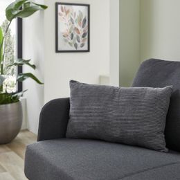 ANDIAMO Dekokissen &raquo;Cord Kissen Emy, Kissenh&uuml;lle mit F&uuml;llung&laquo; Sofakissen, eckig, 40x40 oder 30x50 cm, auch als 4er Set erh&auml;ltlich grau Polyester B/L: 50cm x 