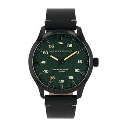 Tom Tailor Herren Tom Tailor Quarzuhr Armbanduhr, Herrenuhr, Lederarmband, analog schwarz Einheitsgr&ouml;&szlig;e