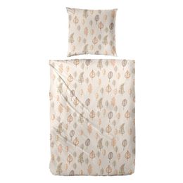 Primera Bettw&auml;sche &raquo;Biber-Bettw&auml;sche Autum Leaf&laquo; 2 Stk. mit floralen Motiven Biber, Obermaterial: 100% Baumwolle B/L: 135cm x 200cm, 1 Stk., 1 Stk., Biber, B/