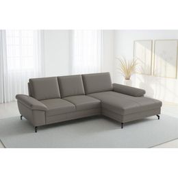 Sit & More sit&more Ecksofa &raquo;Chelsea L-Form, B: 264 cm, Leder, inkl. Sitztiefen-&Armteilverstellung&laquo; optional mit Schlaffunktion und Bettkasten B/H/T: 264cm x 