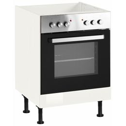 Optifit Herdumbauschrank &raquo;Bern&laquo; 60 cm breit, mit h&ouml;henverstellbaren Stellf&uuml;&szlig;en wei&szlig; wei&szlig;, B/H/T: 60cm x 87cm x 58,4cm