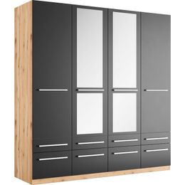 Priess Kleiderschrank &raquo;Schrank Garderobe W&auml;scheschrank Barcelona in 5 Breiten&laquo; viel Stauraum, ger&auml;umige Schubk&auml;sten, mit Spiegel, MADE IN GERMANY 