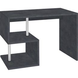 Home Affaire Schreibtisch &raquo;Esse, modernes Design&laquo; in verschiedenen Breiten, mit und ohne Monitoraufsatz, Made in Italy grau B/H/T: 100cm x 77,5cm x 